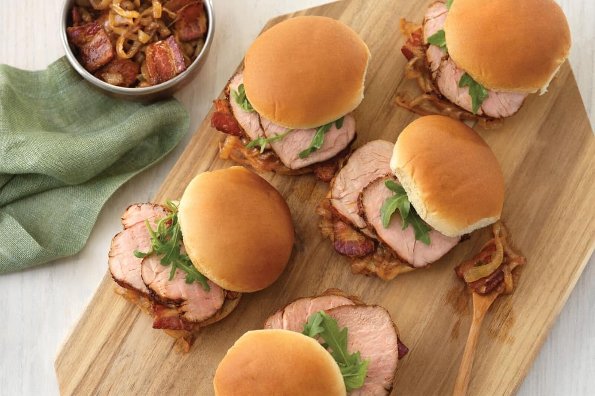 Pork Sliders With Bacon-Onion Jam Recipe | Prairie Fresh®